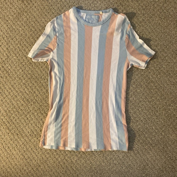 Guess | Shirts | Guess Multicolor Striped Tee Y2k Vintage Size Small ...